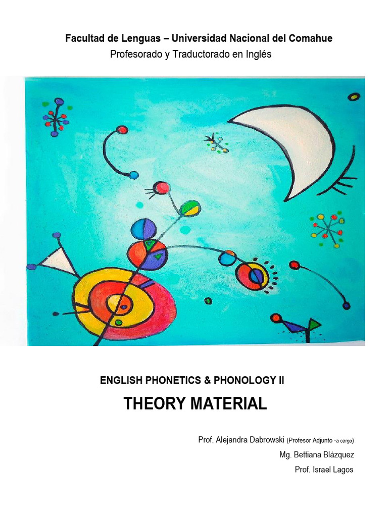 Unit 1 Theory - Phonology II 2015 | PDF | Phonetics | Sound