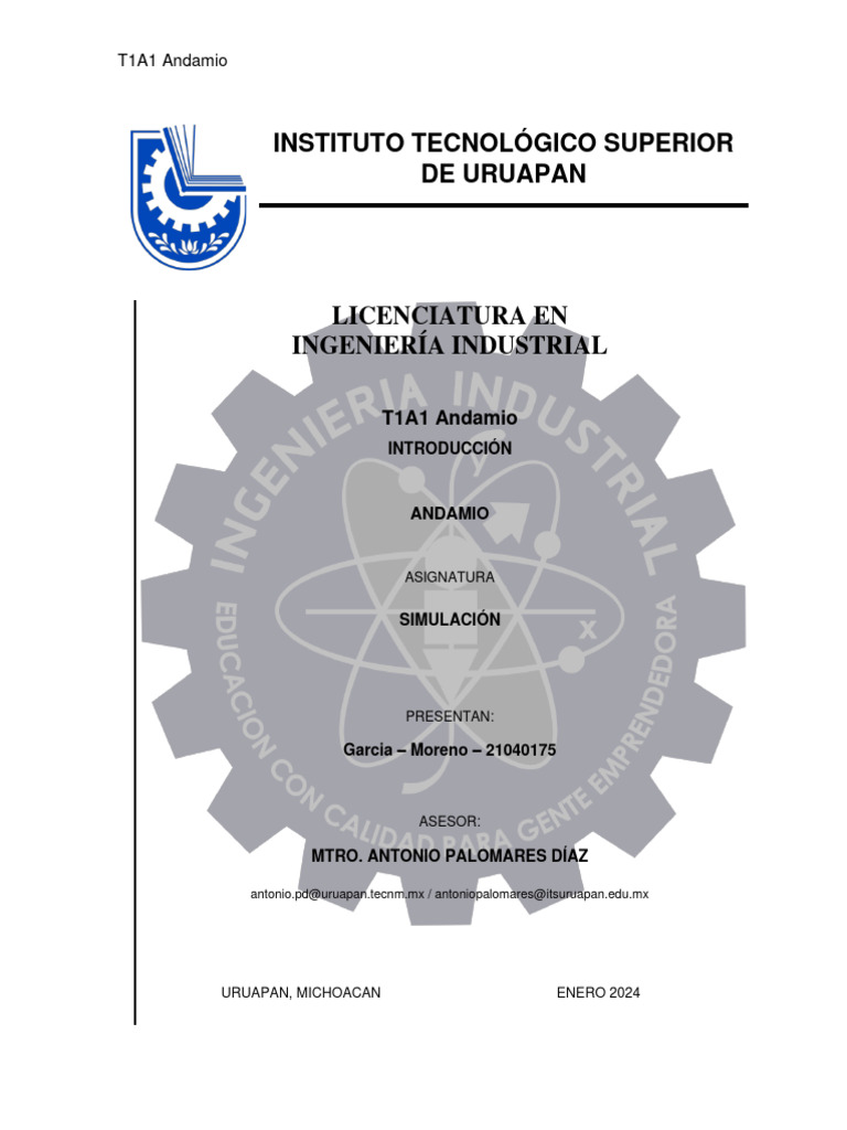 T1A1 Andamio | PDF | Simulación | Logística