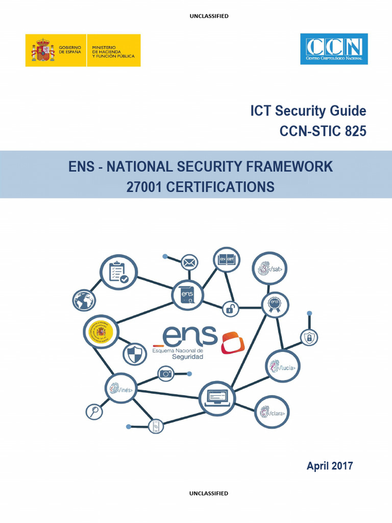 CCN-STIC 825 - ENS - National Security Framework 27001 Certifications ...
