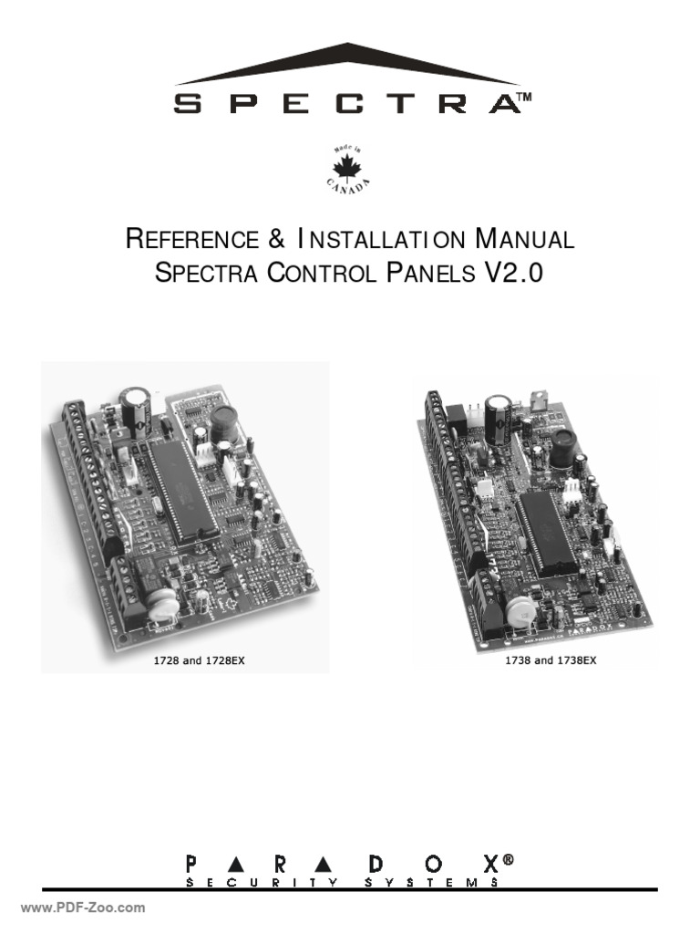 (Preview) Paradox Security Systems - Spectra 1728 & 1728EX Installation ...