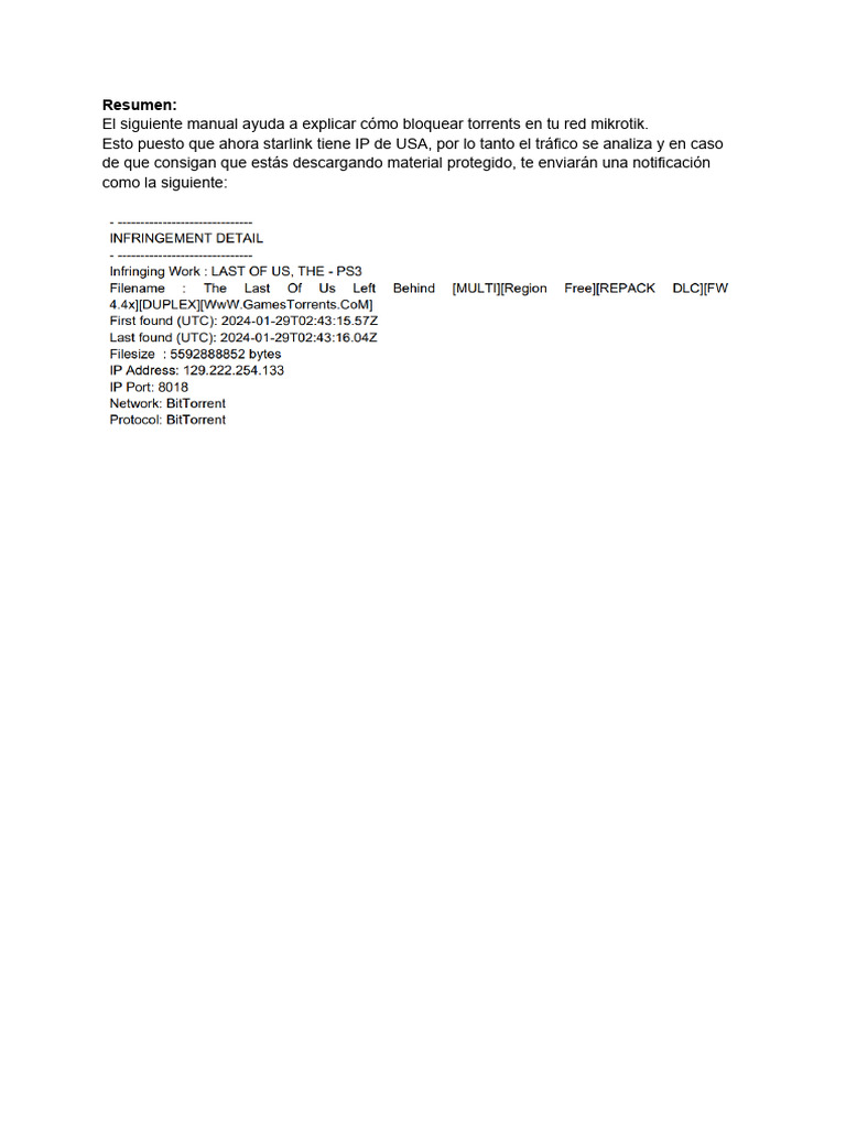 Manual de bloqueo de torrents | PDF | Cortafuegos (informática ...