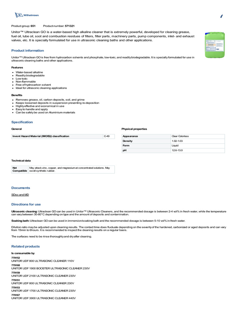 Ultraclean Go 25 LTR | PDF | Ultrasound | Water