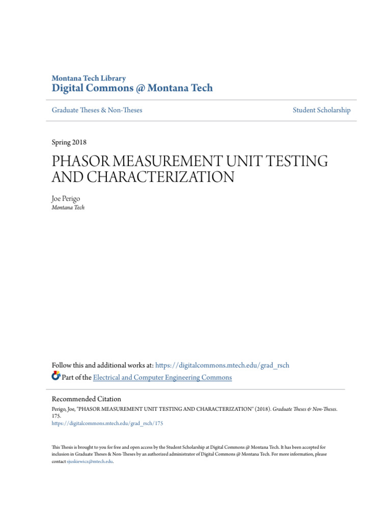 Pmu Testing and Characterization | PDF | Electricity | Computer Engineering
