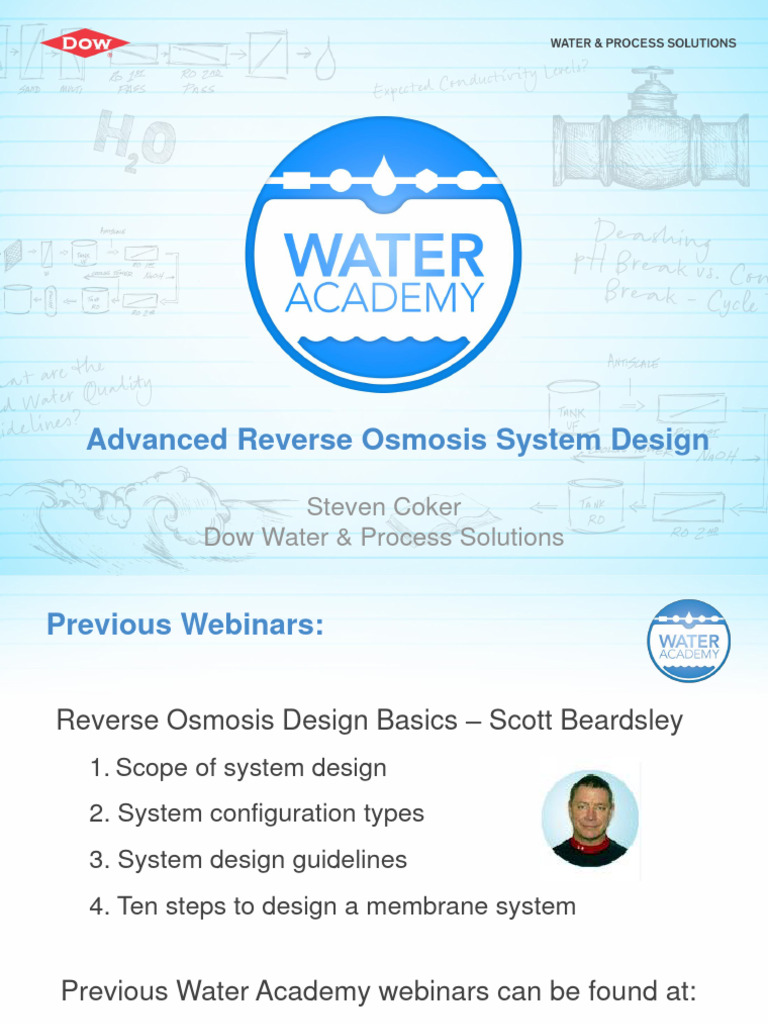 Advanced Reverse Osmosis System Design | PDF | Membrane | Water Management