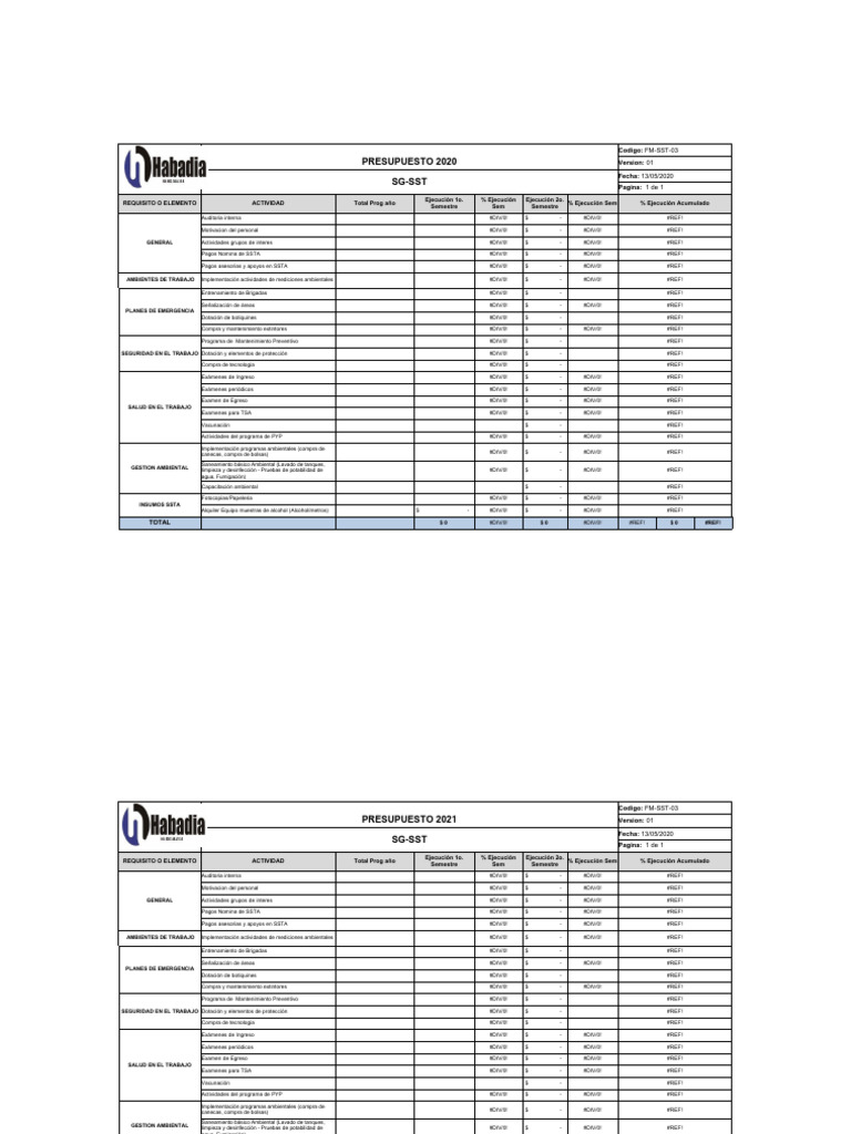 FM-SST-03 Matriz de Recursos | PDF | Saneamiento | Salud pública FM-SST-03 Matriz de Recursos | PDF | Saneamiento | Salud pública