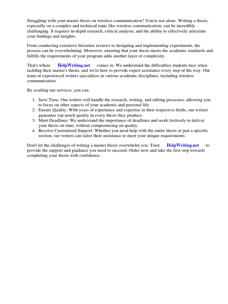 Master Thesis Wireless Communication | PDF | Computer Network | Radio