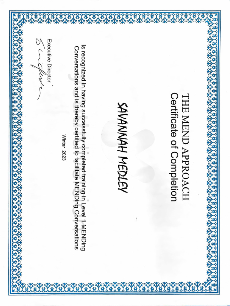 Mend Approach w2023 | PDF