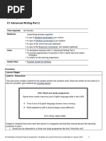 C1 Advanced CAE Speaking Part 1 Questions and Answers | PDF