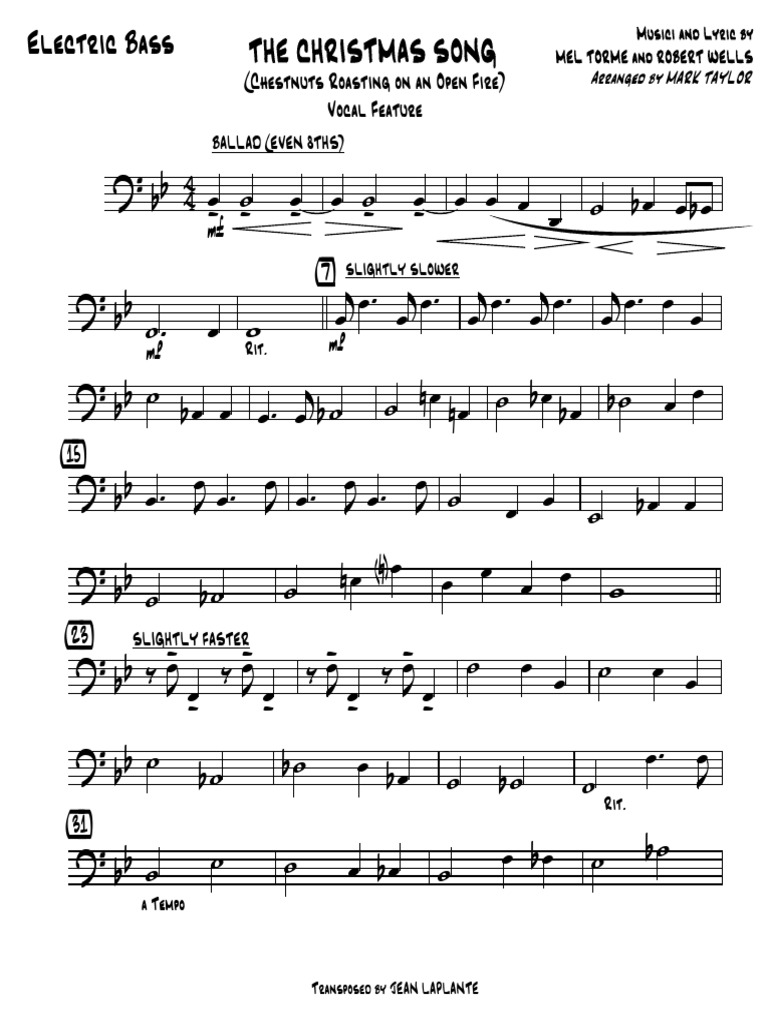The Christmas Song - Electric Bass | PDF