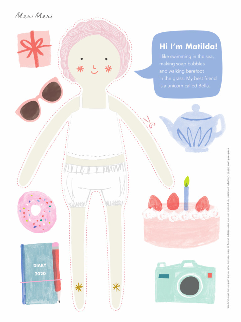 Matilda Doll Printable | PDF