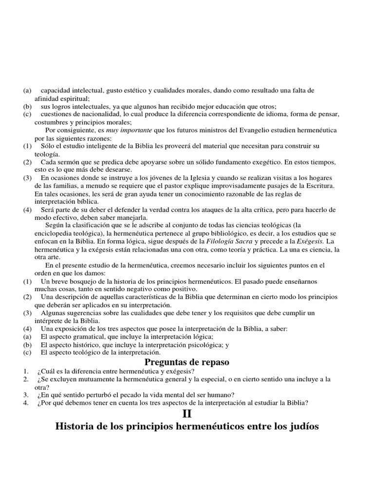 Principios - de - Interpretacion - Biblica - Ber - 3-5 | PDF ...