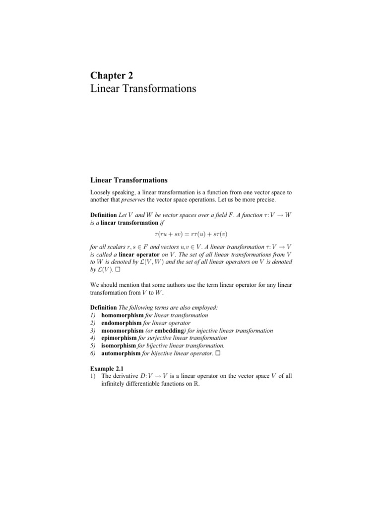 Advanced Linear Algebra - Steven Roman-69-71 | PDF | Linear Map ...