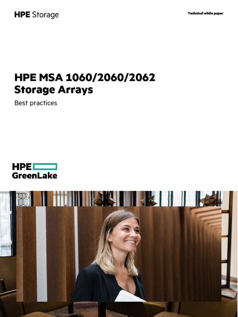 HPE MSA Storage Arrays Best Practices | PDF | Solid State Drive | Hard Disk Drive