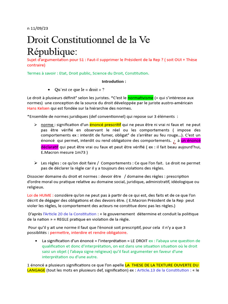 Droit Constit. | PDF