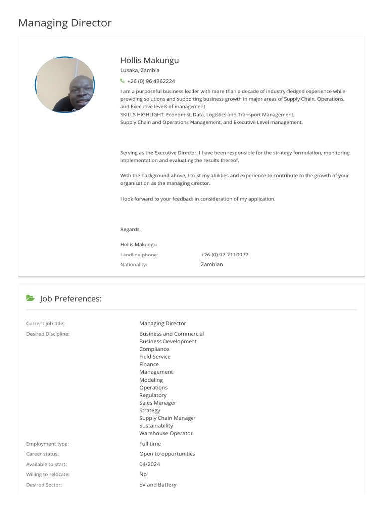 Managing Director | PDF | Logistics | Regulatory Compliance