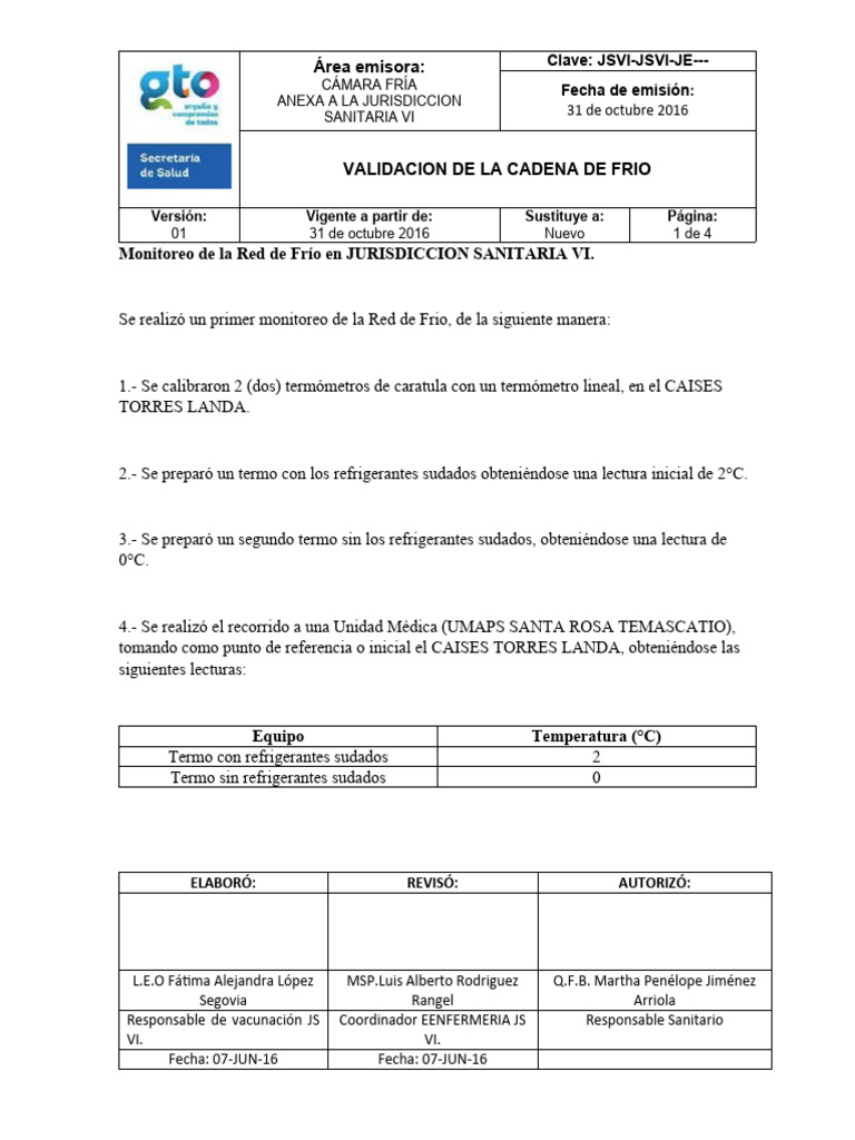 PNO RED DE FRIO | PDF | Temperatura | Termodinámica