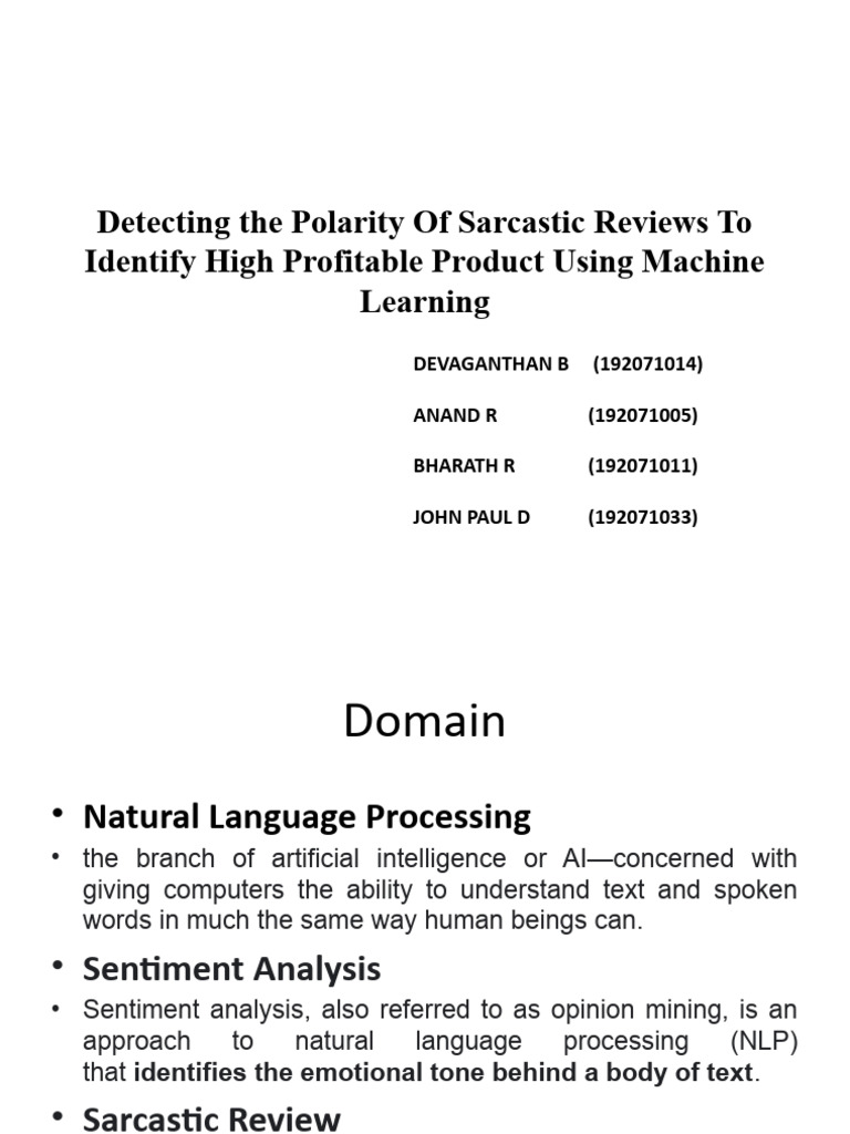 Detect Sarcastic | PDF | Artificial Intelligence | Intelligence (AI ...