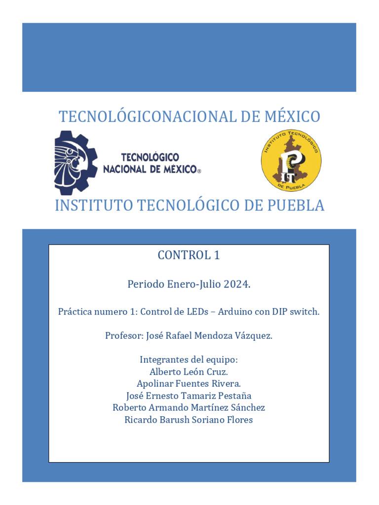 Control 1 - LEDS Práctica - Los Especialistas | PDF | Semiconductores ...