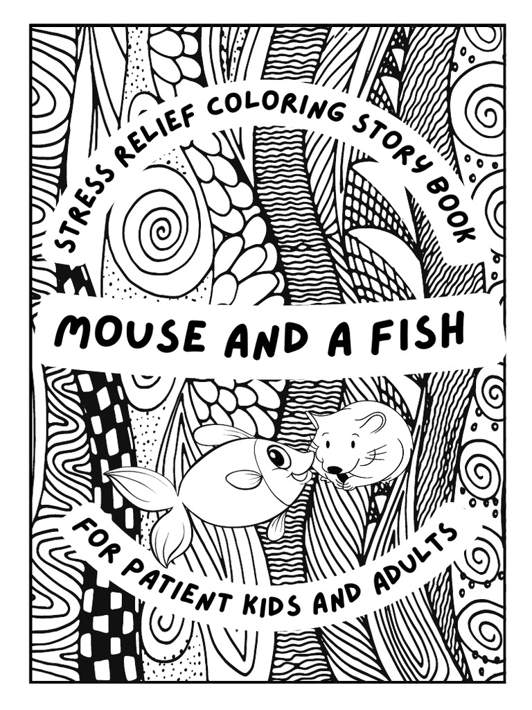 Mouse and A Fish Coloring Story Book | PDF