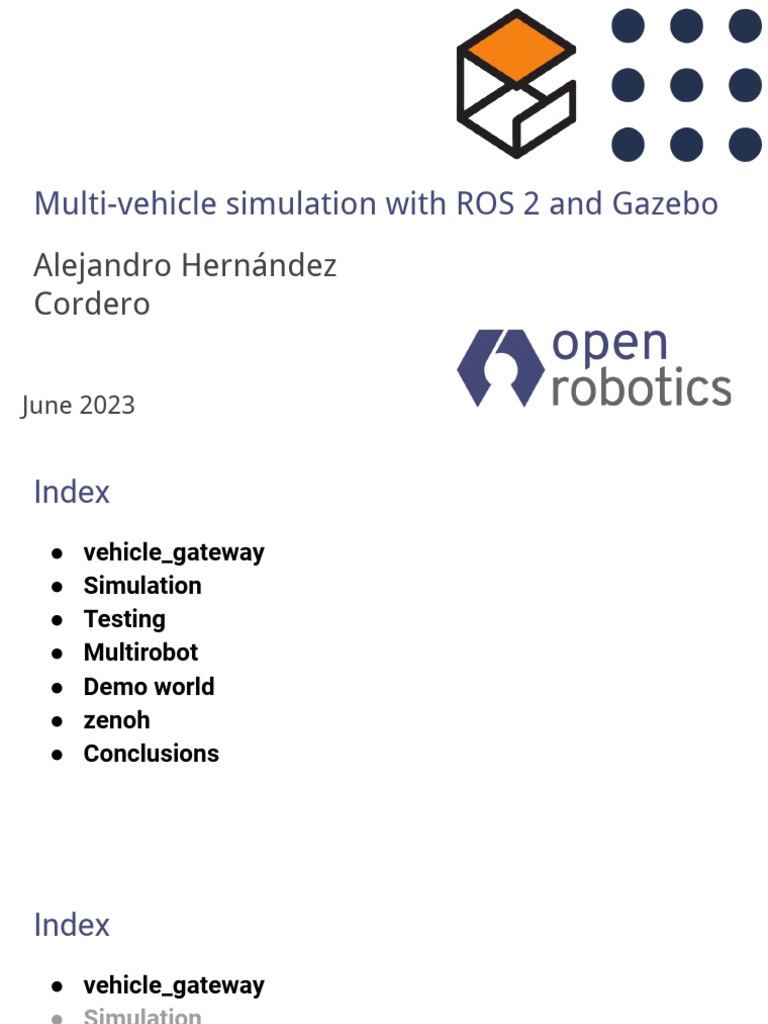 ROS 2 & Gazebo Multi-Vehicle Simulation | PDF | Software Engineering | Computing