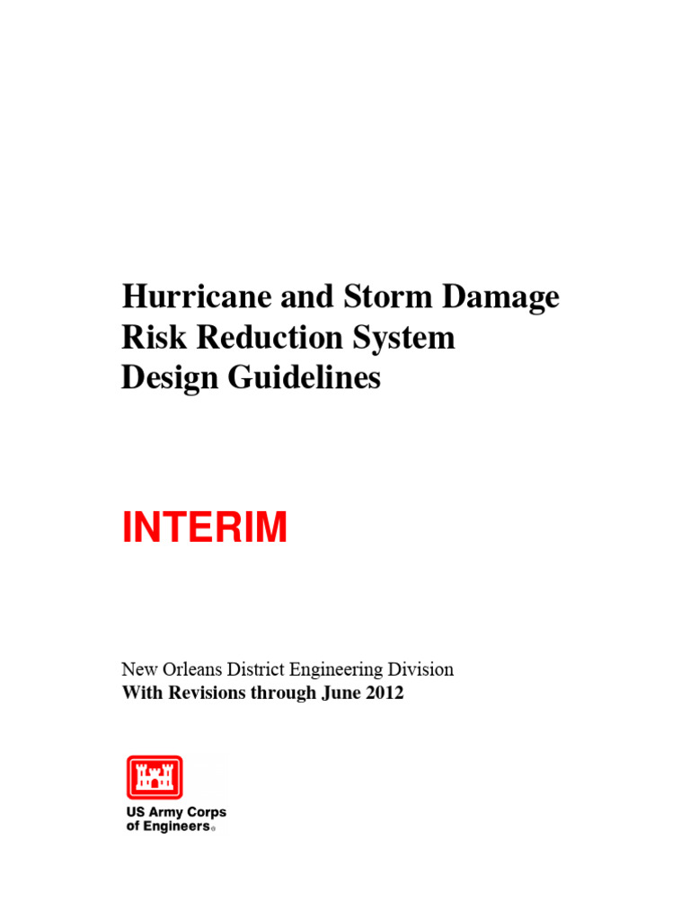 HSDRRS Design Guidelines 2012 | PDF | Deep Foundation | Storm Surge