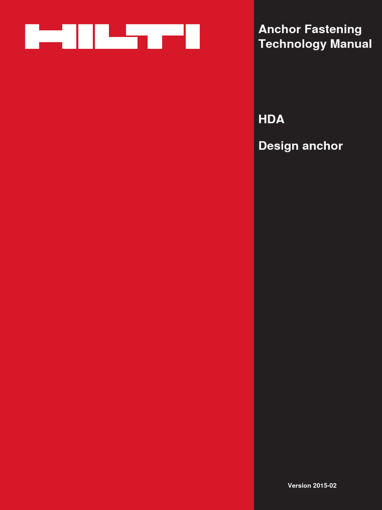 Datablad HDA Design Anchor Info ASSET DOC 2331016 | PDF | Applied And ...