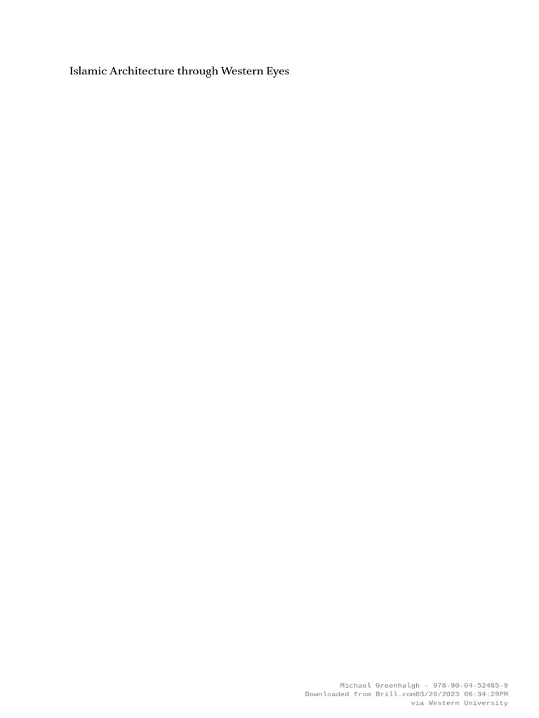 Michael Greenhalgh Islamic Architecture Through | PDF | Ottoman Empire ...