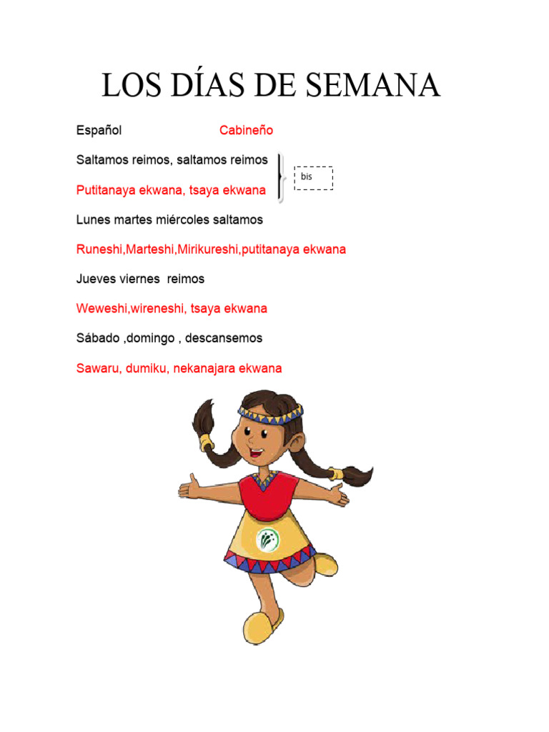 Los Dias de La Semana Ever Pillco Poma | PDF | Artes del lenguaje y ...