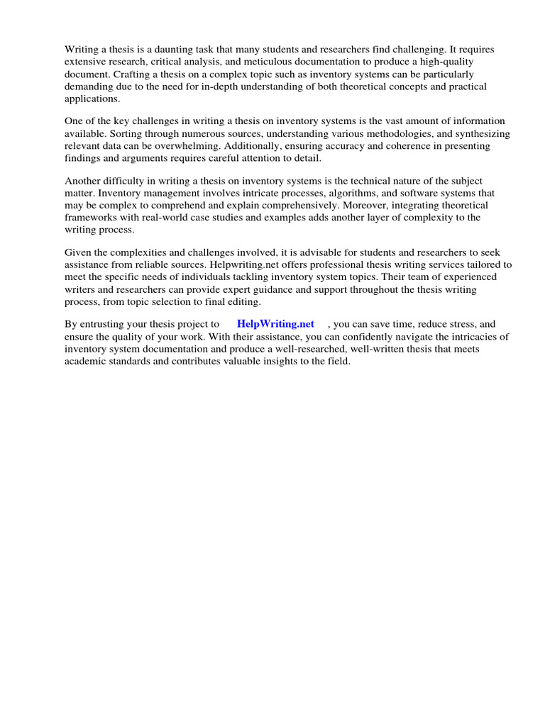 Sample Thesis Documentation of Inventory System | PDF | Inventory | Databases