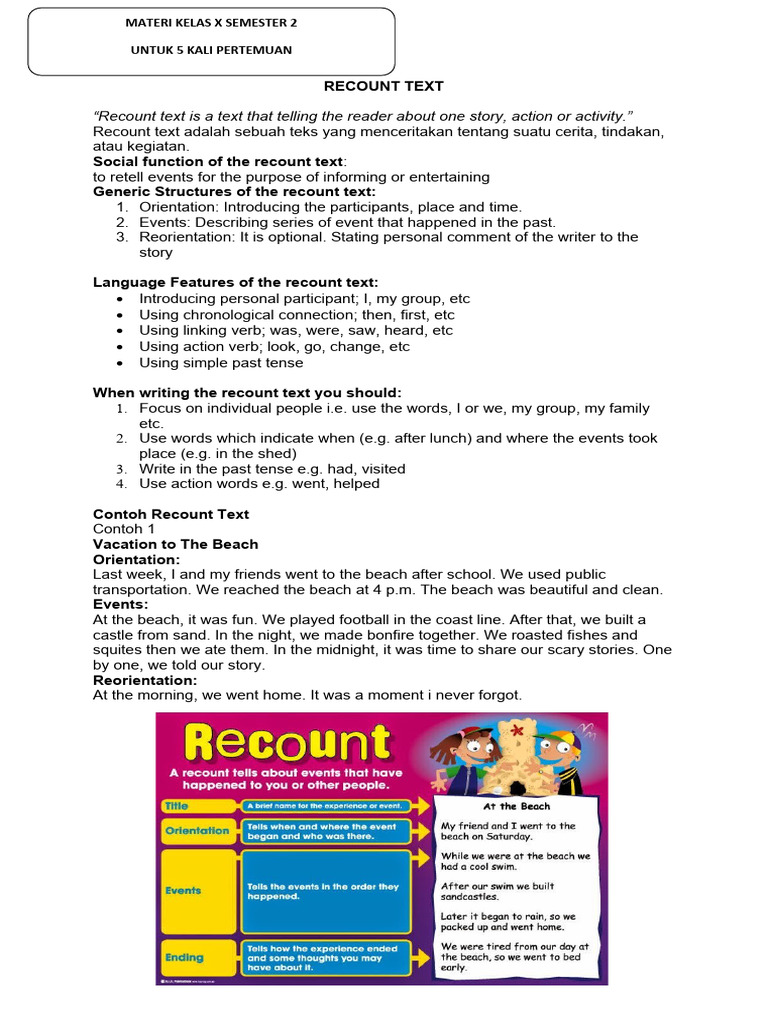 Recount Text Materi Kelas X Pbs Genap | Download Free PDF | Military