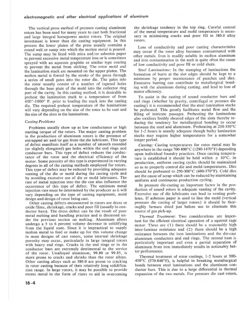 Alu Die Casting Issues Essay | PDF