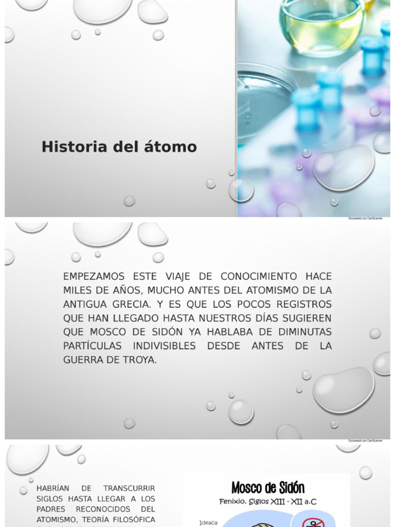 Historia Del Atomo | PDF