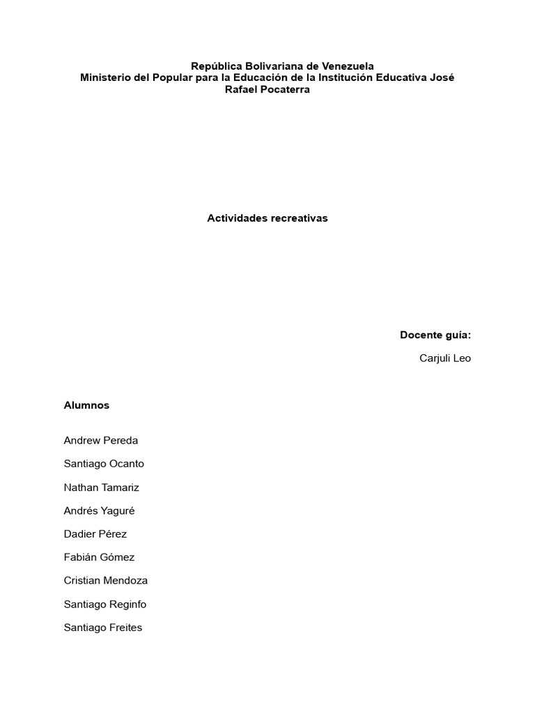 Capítulo 2 Proyecto Actividades Recreativas | PDF | Trastorno de ansiedad | Ansiedad