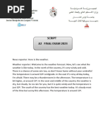 5-Day Weather Forecast Script Template | PDF | Language Arts ...