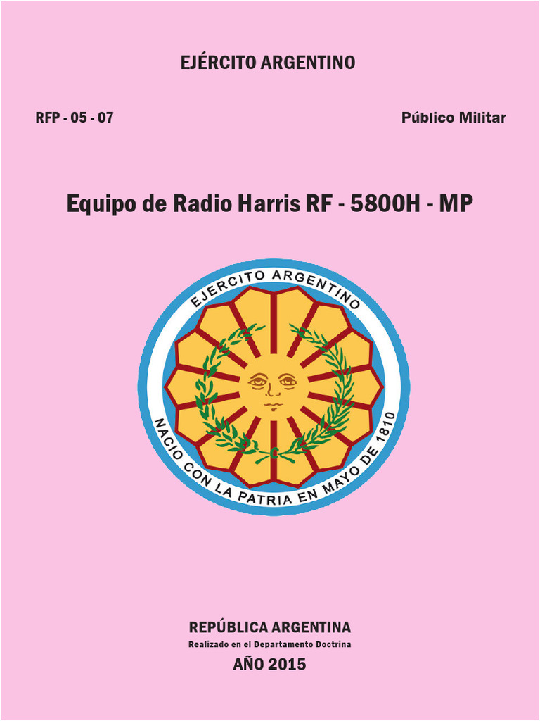 Manual del Radio Harris RF-5800H-MP | PDF | Radio | Protocolos de internet