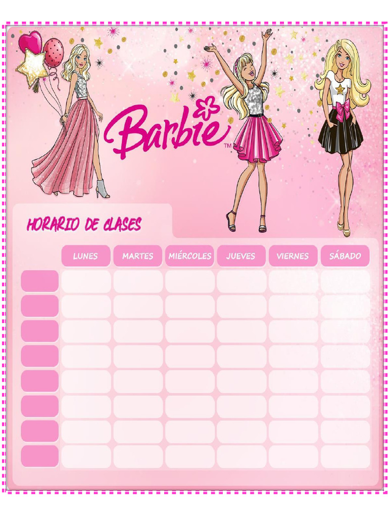 Horario Barbie | PDF