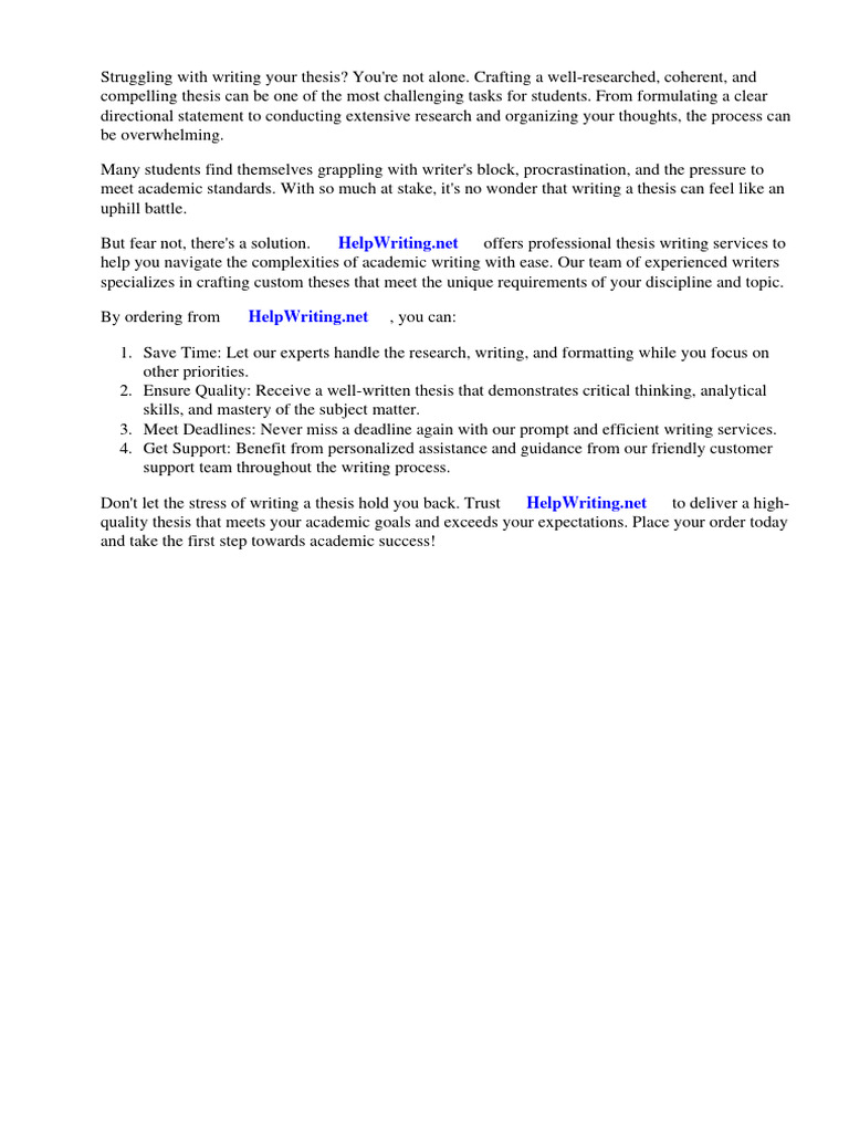 Thesis Directional Statement | PDF | Essays | Thesis