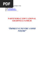 1 Parteneriat Gradinita Scoala | PDF