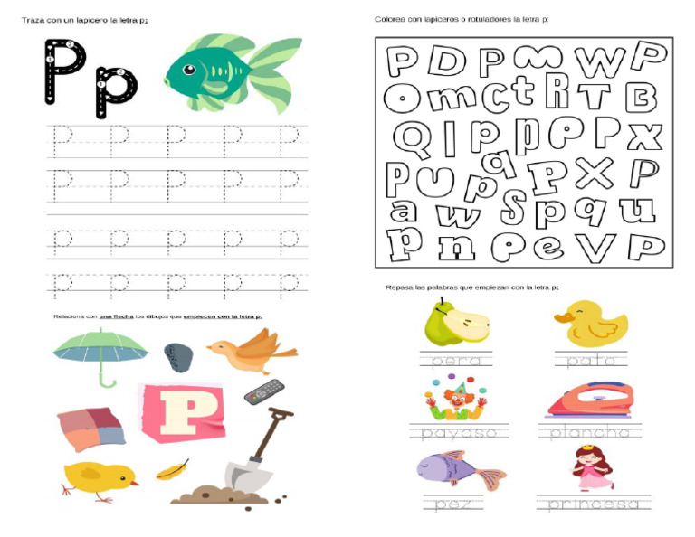 Actividades Letra P Primaria | PDF