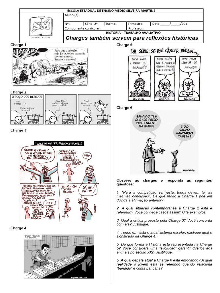 Atividade - Charges | PDF