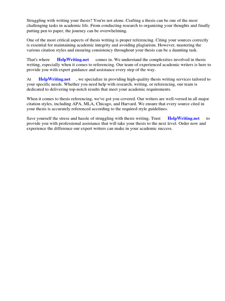 Thesis Referencing Example | PDF | Citation | Thesis