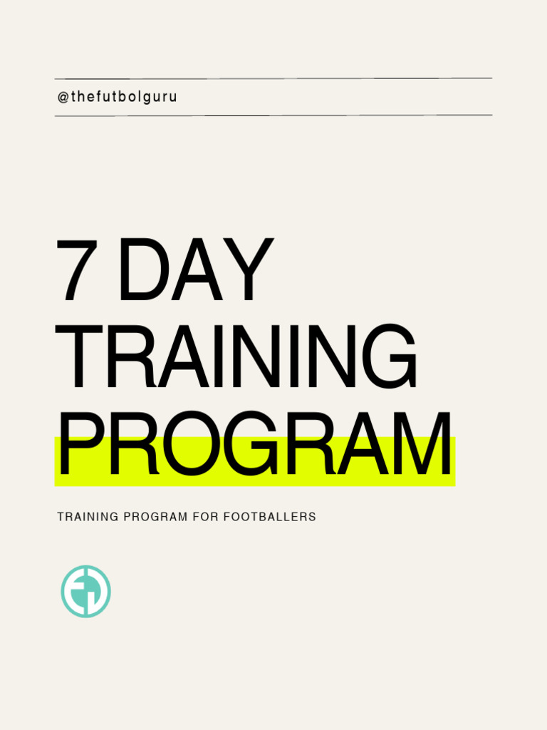 7 Day Training Program | PDF