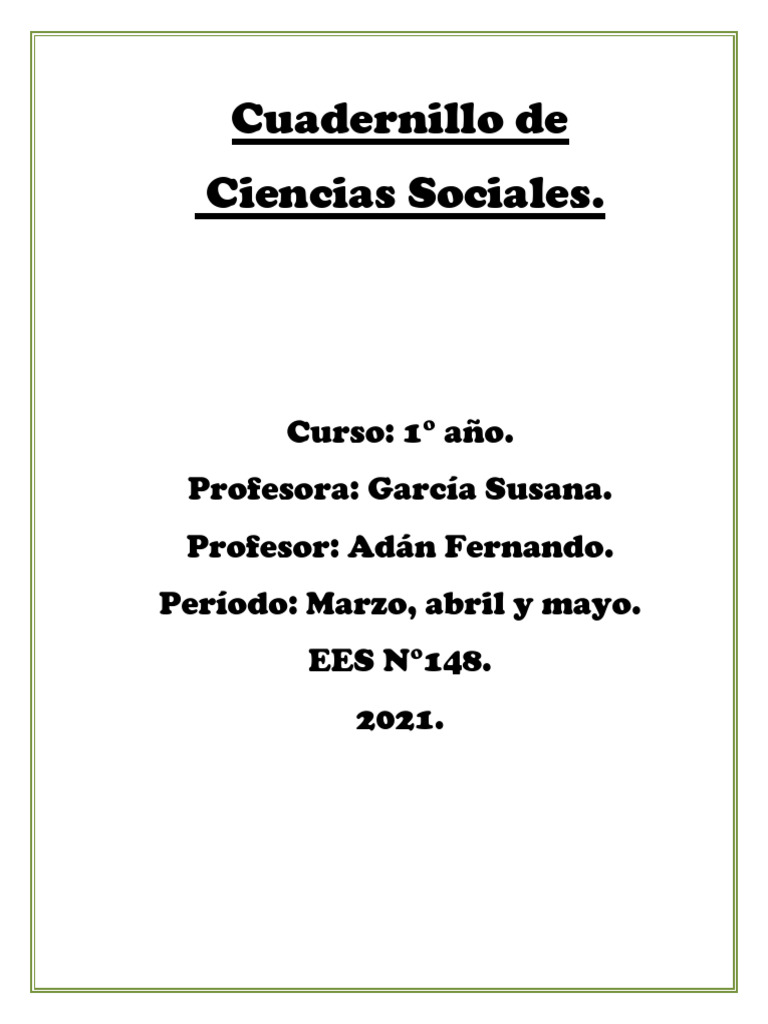 1° Año Ciencias .Sociales Cuadernillo Escuela 148 | PDF | Américas | Terreno