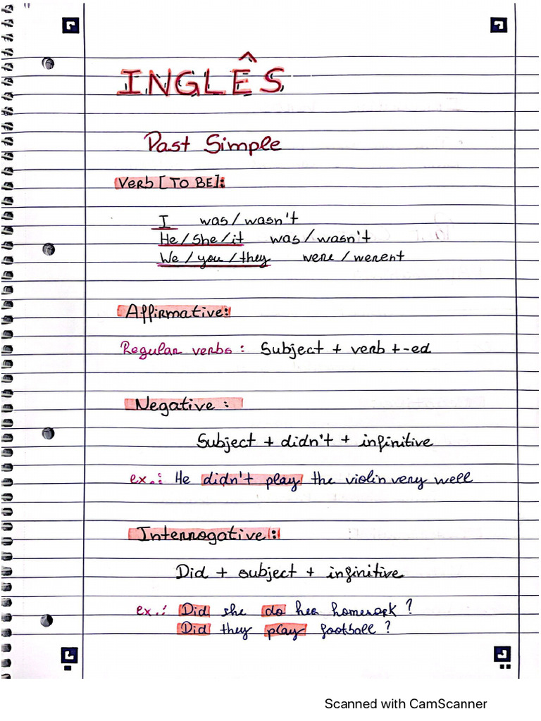 Resumo - Inglês - Past Simple vs Past Continuous | PDF
