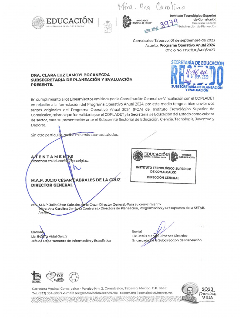 Poa 2024 Comalcalco | PDF