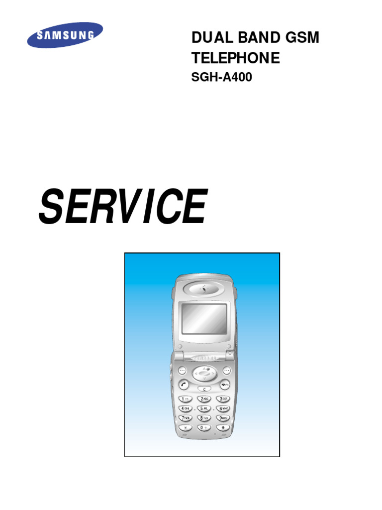 Samsung Sgh-A400 GMS | PDF | Telephone | Liquid Crystal Display