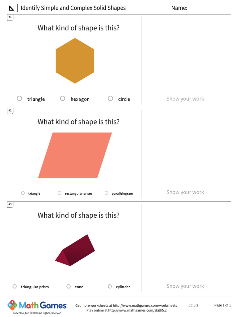 5 2 Identify Simple and Complex Solid Shapes | PDF