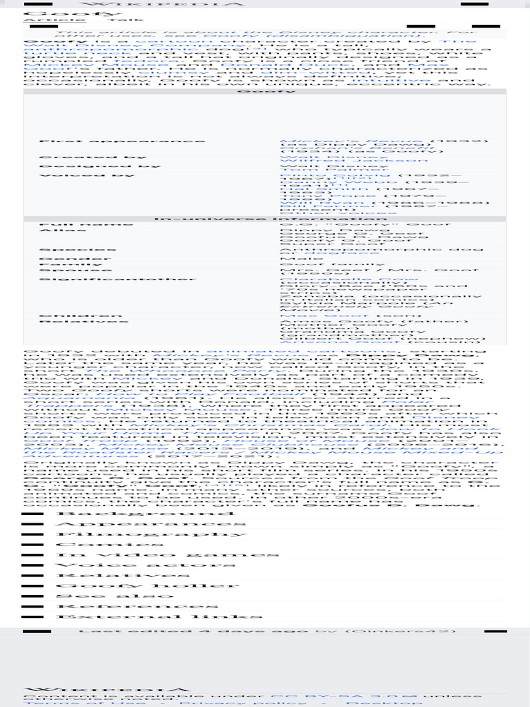 Goofy - Wikipedia | PDF | The Walt Disney Company