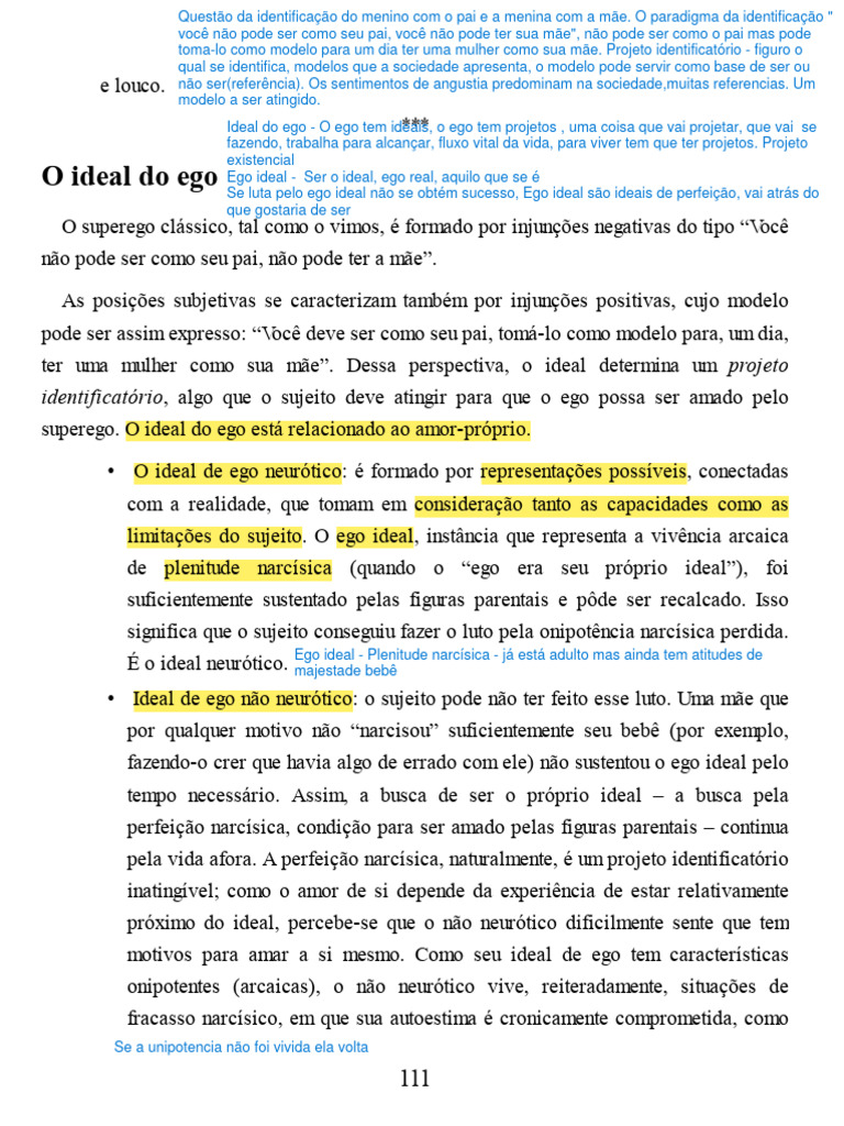 Ideal do Ego e Narcisismo Borderline | PDF | Amor | Felicidade