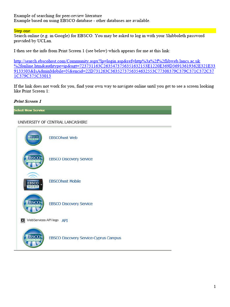 EBSCO Search Guide for Students | PDF | Academic Journal | Peer Review